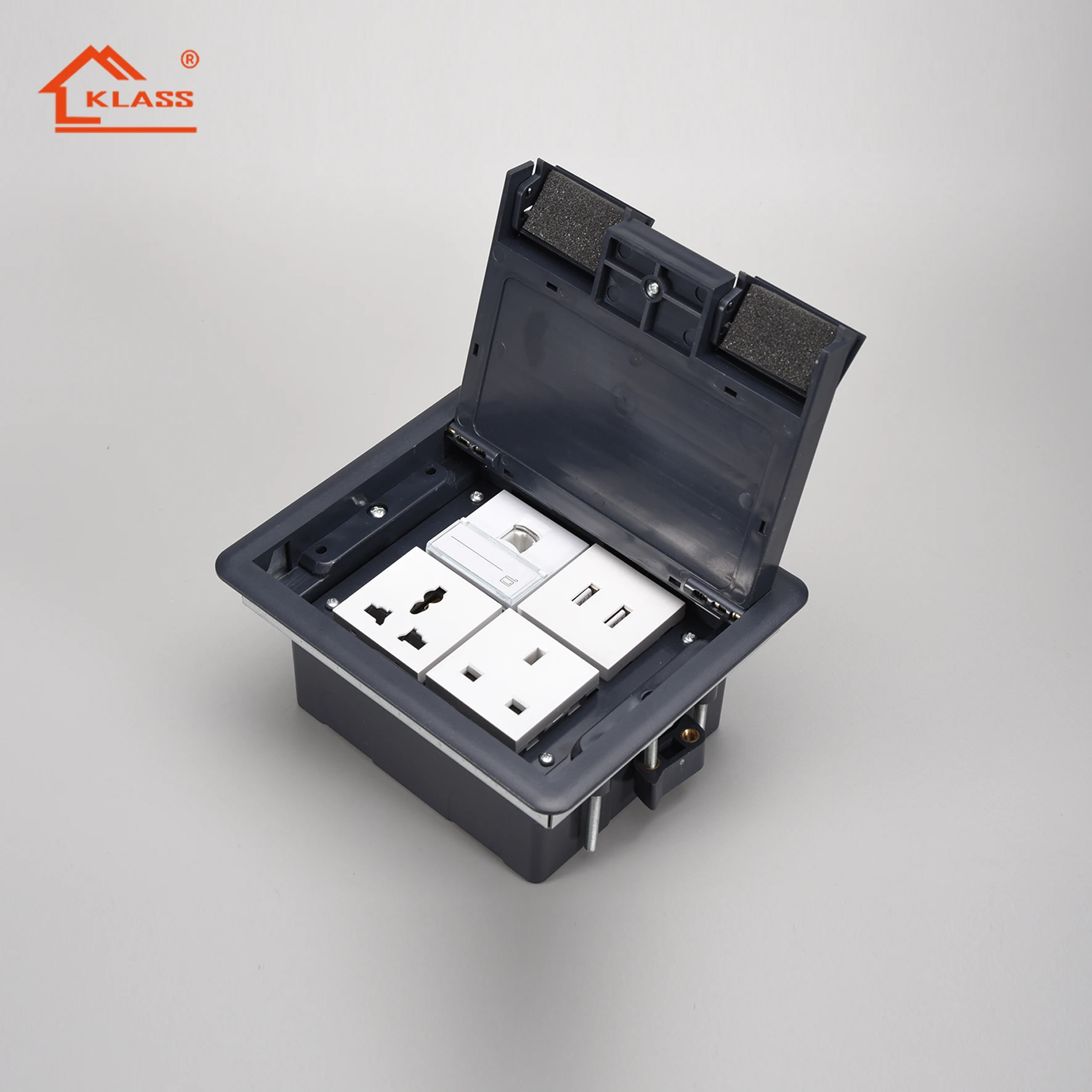 Modern Style Floor Socket Outlet Box with a Hidden Pop-up Design and ...