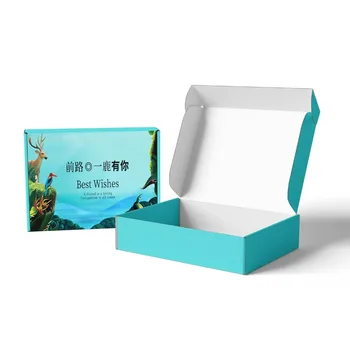 White Corrugated Box Customized Square Aircraft Box Customized Logo ...