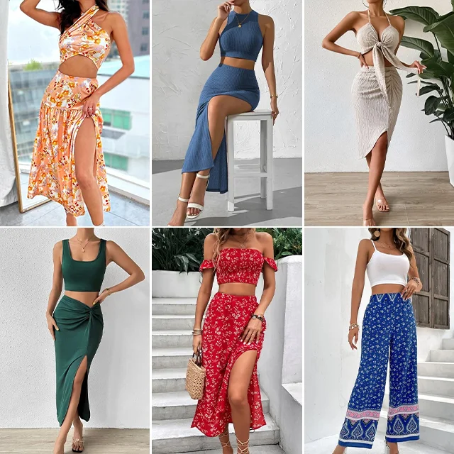 New Xw 2023 Fashion Stock Lot Women Mix Clothes Bale Croptops Bulk ...