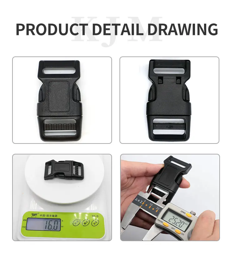 KJM Custom Colorful Heavy Duty Pom Recycled Tactical Buckle