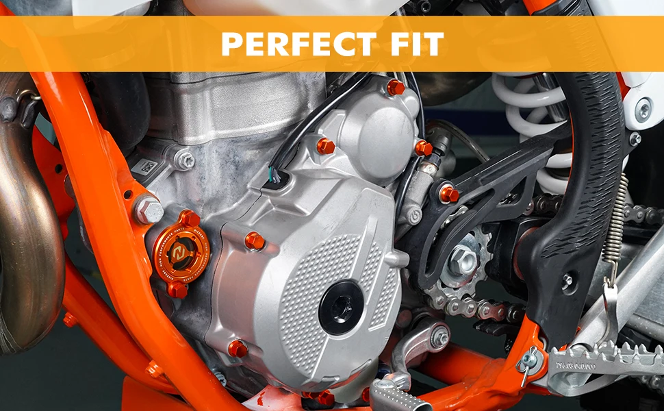 Nicecnc Billet Aluminum Dirt Bike Parts - Orange Engine Bolts Kit for ...