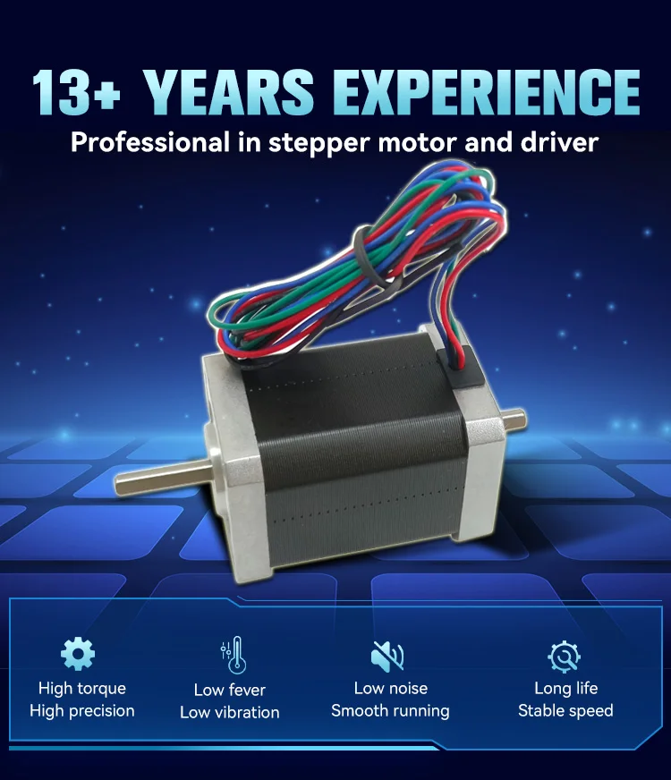 Sumtor Motor NEMA 17 Dual Axis Stepper Motor 42HS4813B4 Hybrid Stepper ...