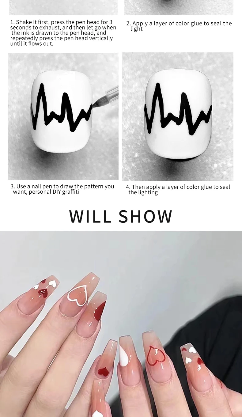 Nail Graffiti Marker Point Tracing Line Drawing Pen Nail Art Pen ...