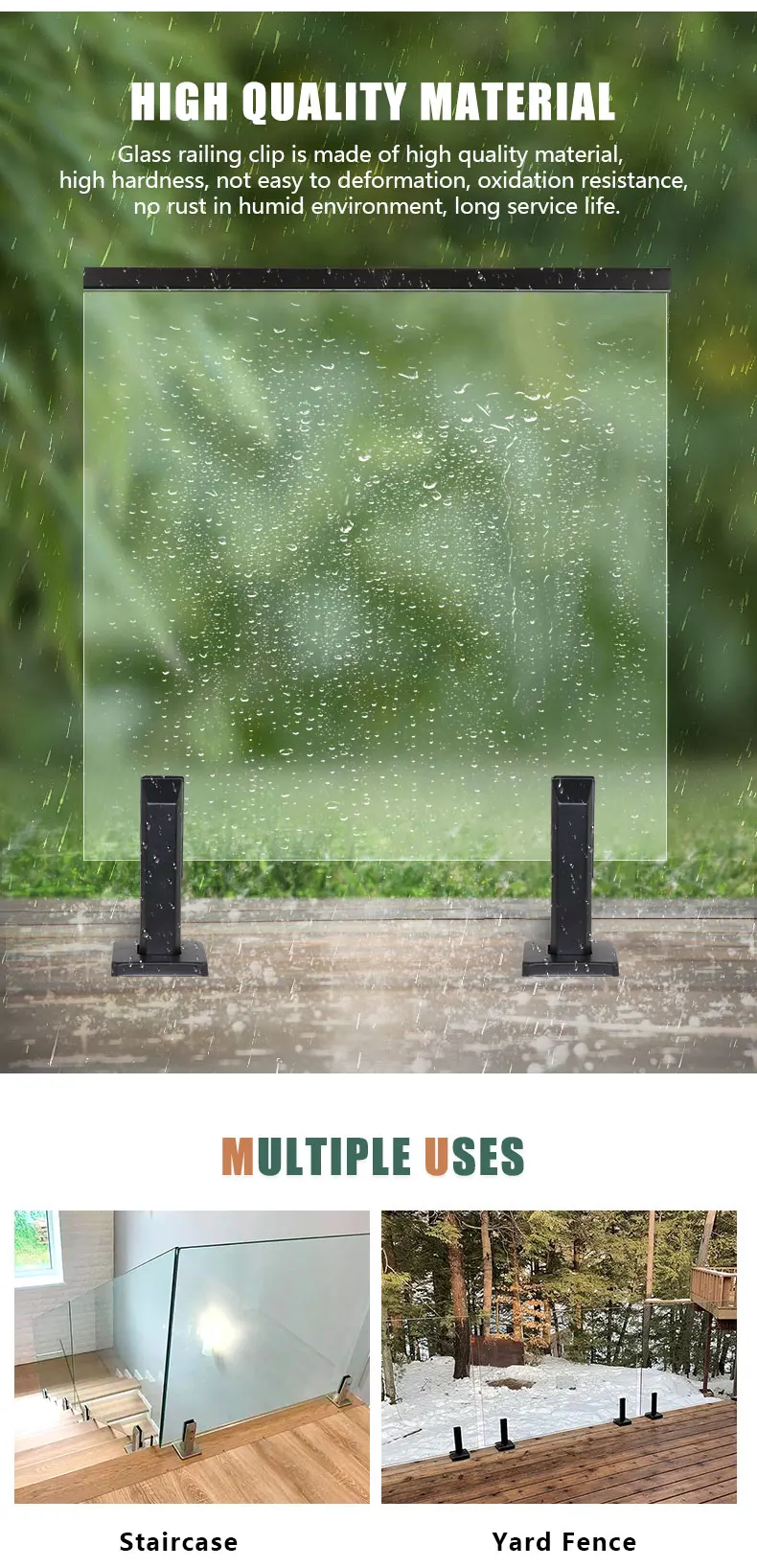 Frameless Glass Railing Adjustable Support Spigot Swimming Pool Glass ...