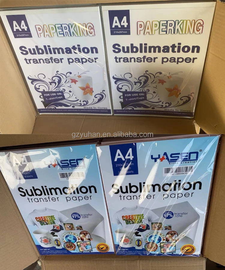 Wholesale Price A4 100gsm Sublimation Paper Heat Transfer T- Shirt Mug ...