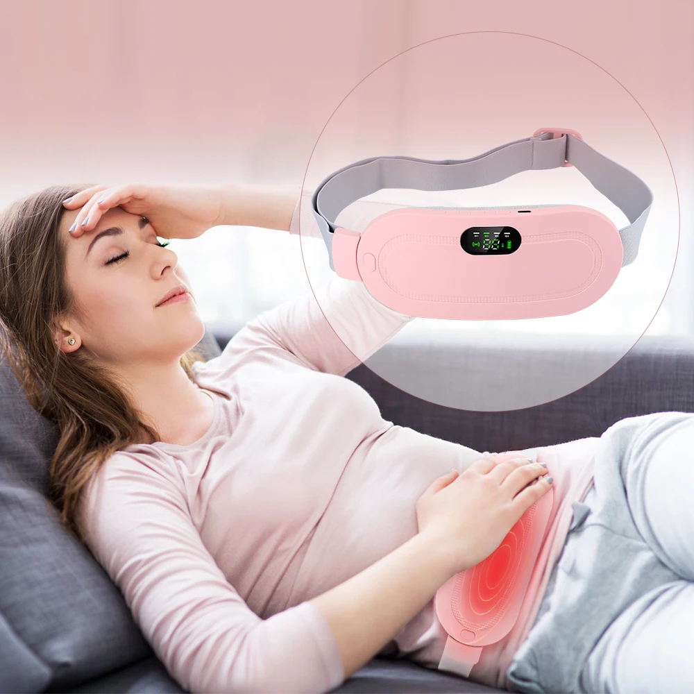 Rechargeable Hot Compress Abdominal Massager Lady Menstrual Heating Pad ...