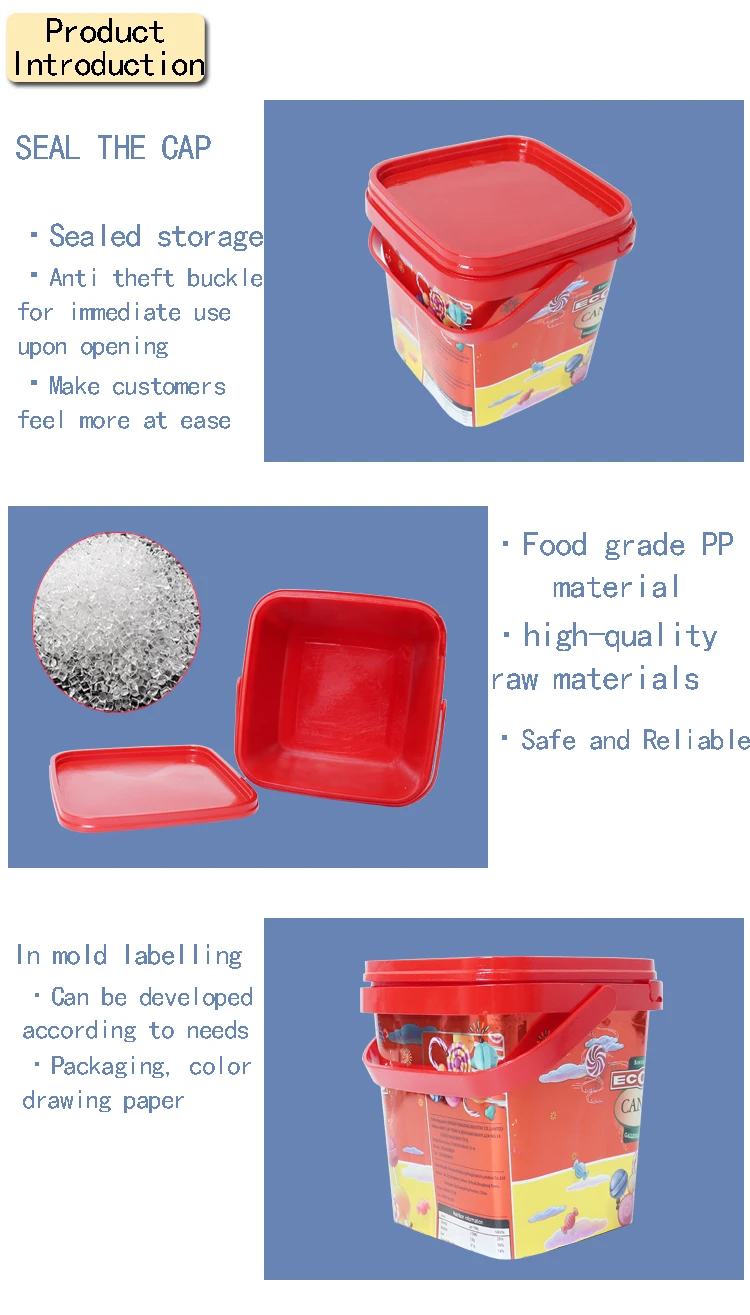 Custom Factory Designed Square Food-grade Plastic Snack Storage Box ...