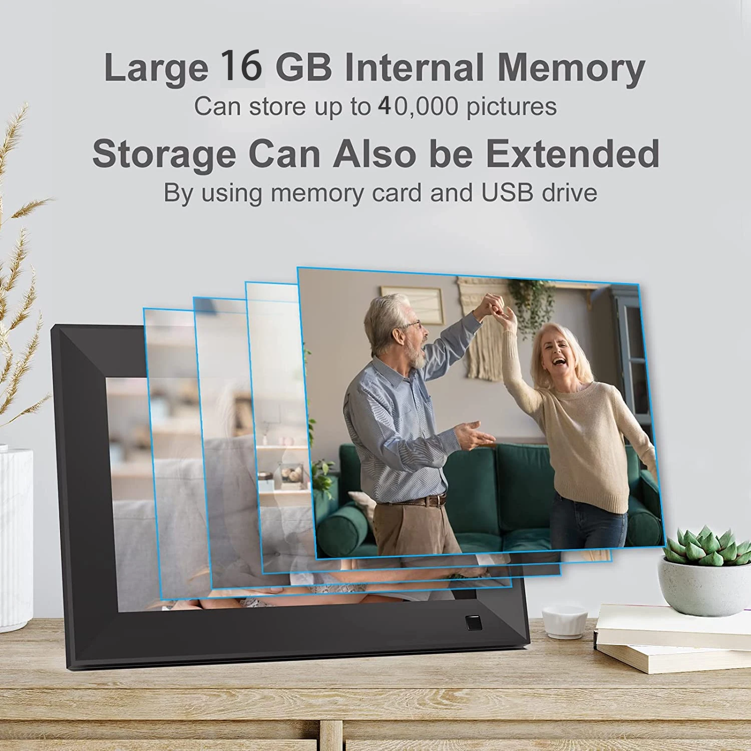 New Smart WiFi Photo Frame 1280*800 Digital Cloud Picture Frame 32G ...