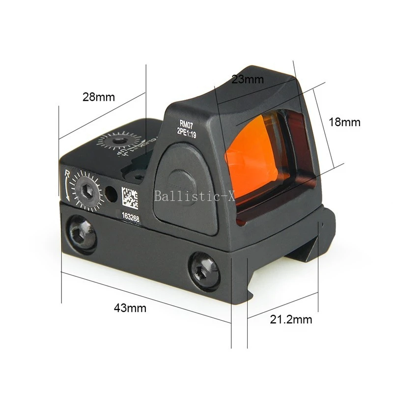 Oem Tactical Scope Adjustable Led High Quality Rmr Dark Grey Point ...