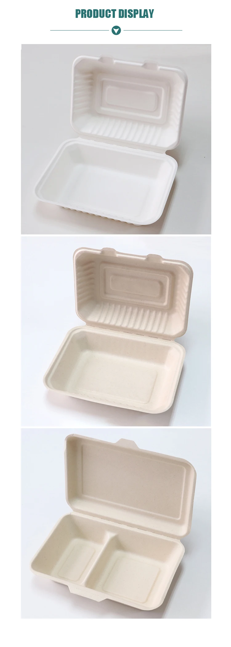 Custom Hot Disposable Biodergradale Sugarcane Bagasse Tableware