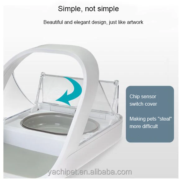 Automatic Pet Feeder Microchip Pets Feeder Suitable Both Wet Dry Food ...