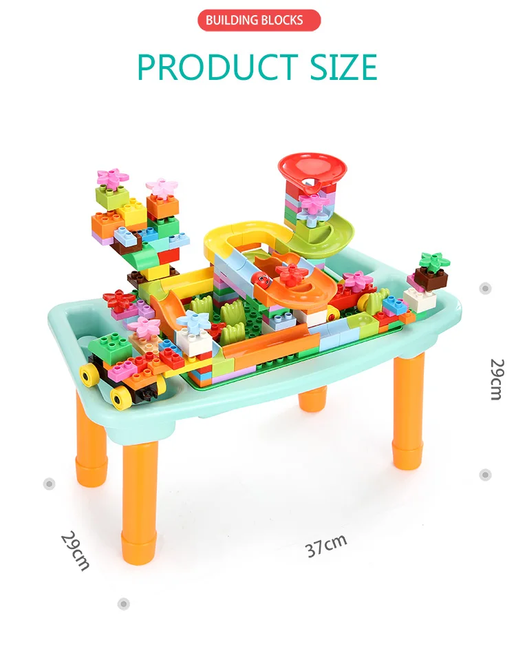 Multifunctional Diy Slide Balls Rolling Track Block Toy Building Blocks ...