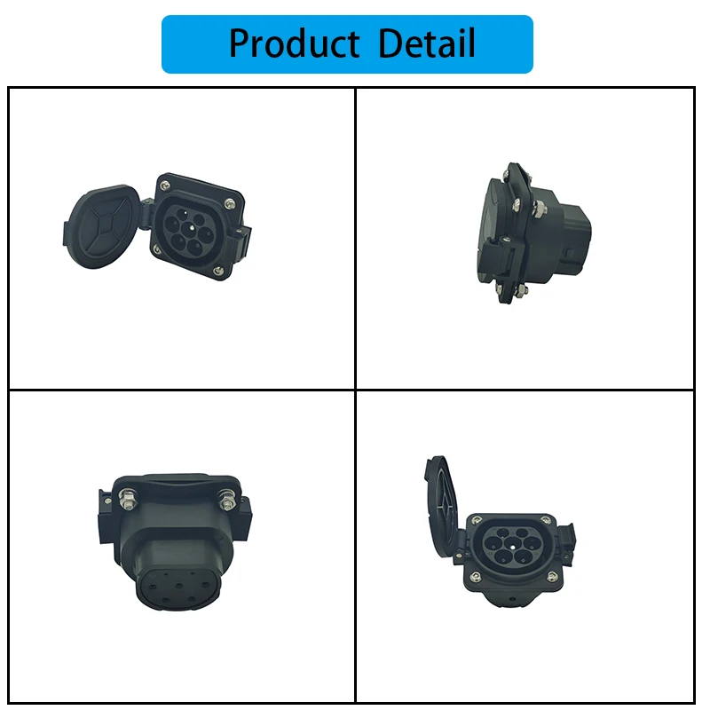 High Quality 7 Pins EV Charging Socket IEC 62196 AC Type 2 EV ...