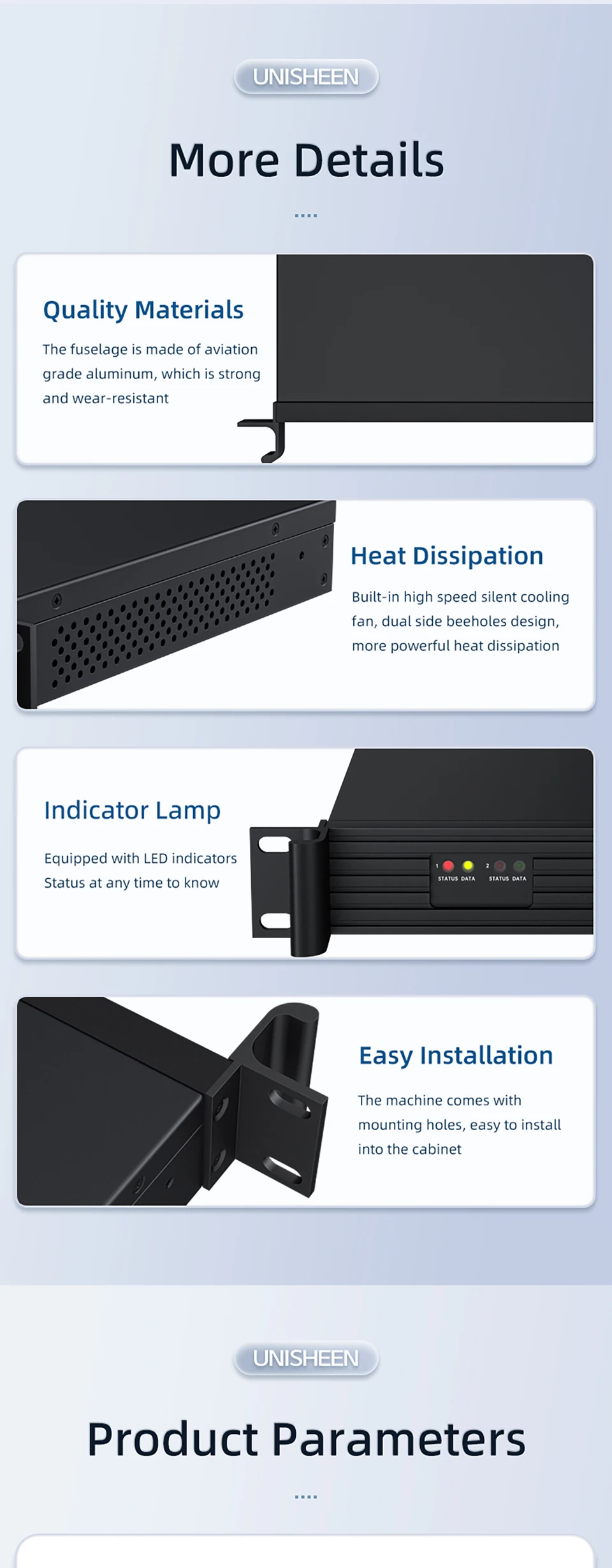 UNISHEEN JM3510CS SRT RTMP RTSP H.265 H.264 HDMI VGA SDI Video Stream ...