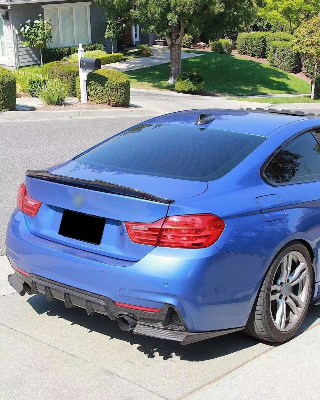 Car Carbon Fiber Rear Bumper Diffuser Mp Style For Bmw 4 Series F32 F33 ...