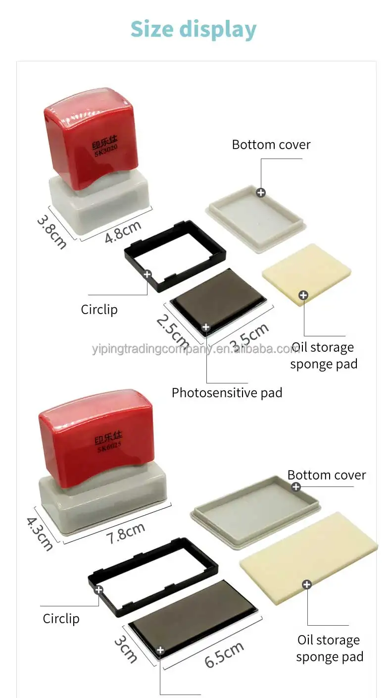 Sk Pre Inked Stamp Holder Photosensitive Flash Stamp Sk 3060 Stamps