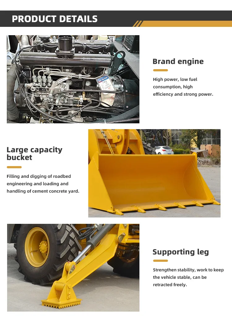 Mini Backhoe Loader - High Efficiency Excavator Machine