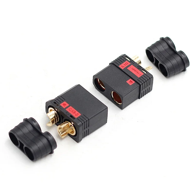QS8-S Heavy Duty Gold Anti-Spark Battery Connector Plug for RC Cars, OEM