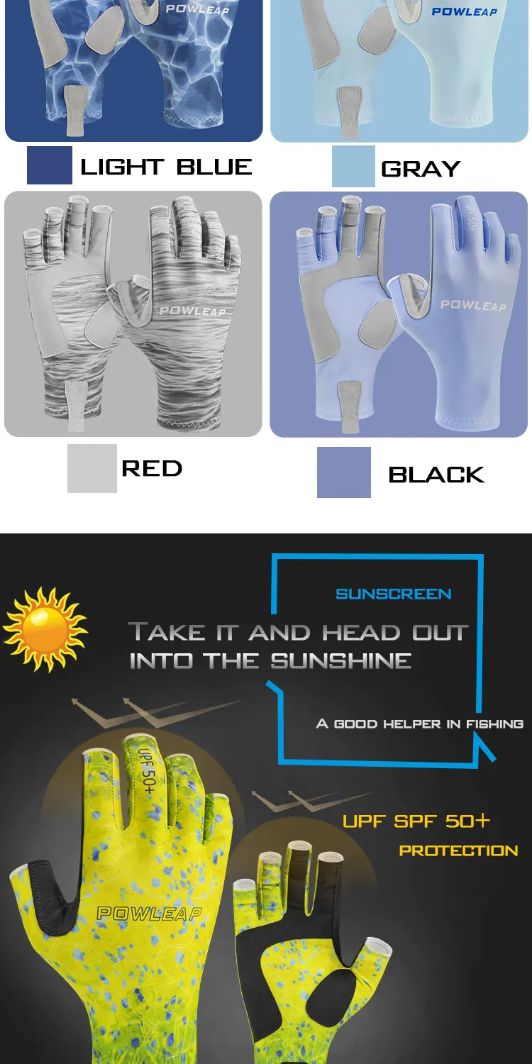 Custom Made UPF 50+ SPF 50+ UV Sun Protection Gloves