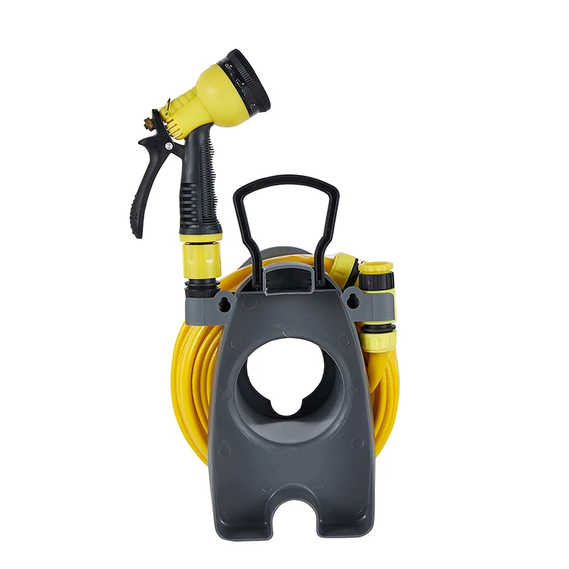 Water Wall Mounted Mini Garden Hose Reel Set With Sprayer Nozzle And ...