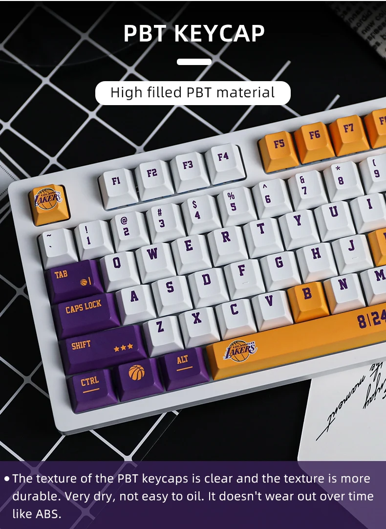 Hzgamer 115keys Low Profile Keycap Keyboard Custom Keycaps Cherry Mx ...