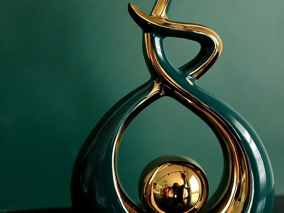 Modern Abstract Art Ceramic Statue Table Decorations For Home Decor ...