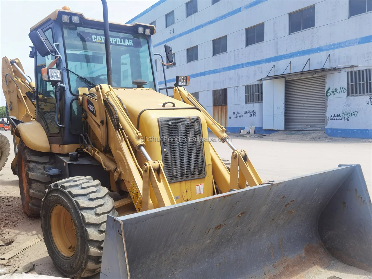 Original Paint Japan Caterpillar Backhoe Loader Second Hand CAT420F ...
