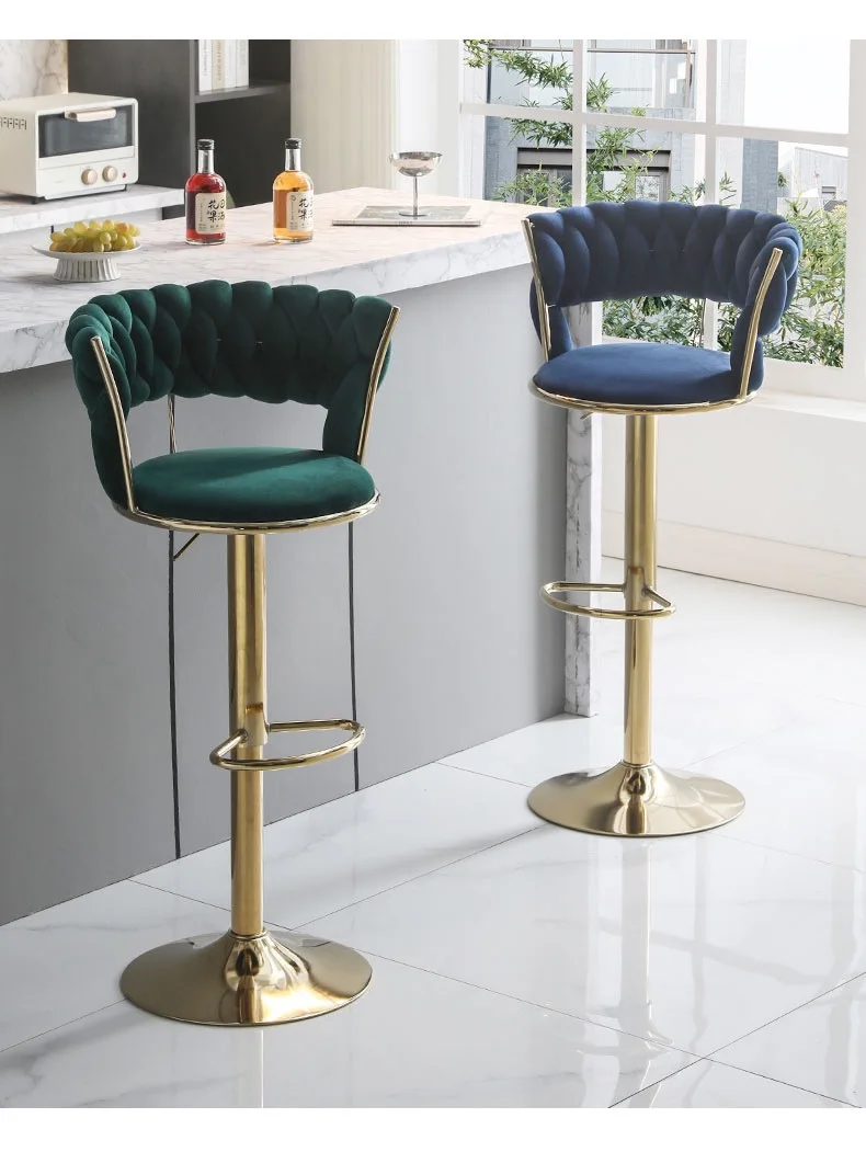 DD2122 Kitchen Counter Bar Stools Modern Pu Leather Swivel Adjustable ...