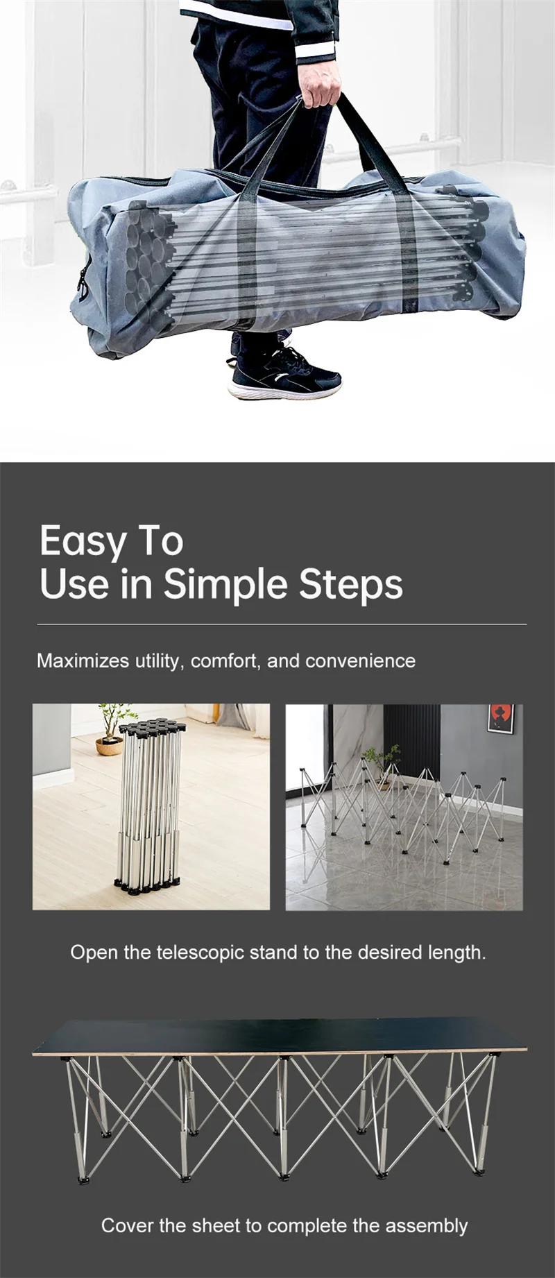 Aluminum Alloy Spider Leg Support Frame Woodworking Board Convenient ...