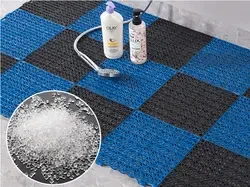Interlocking Soft PVC Floor Tile Non-Slip Splicing Waterproof Mat Drain ...