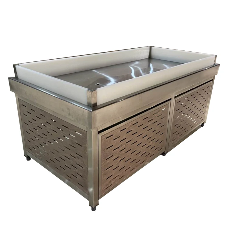 Custom supermarket frozen display stand refrigerated freezer display ...