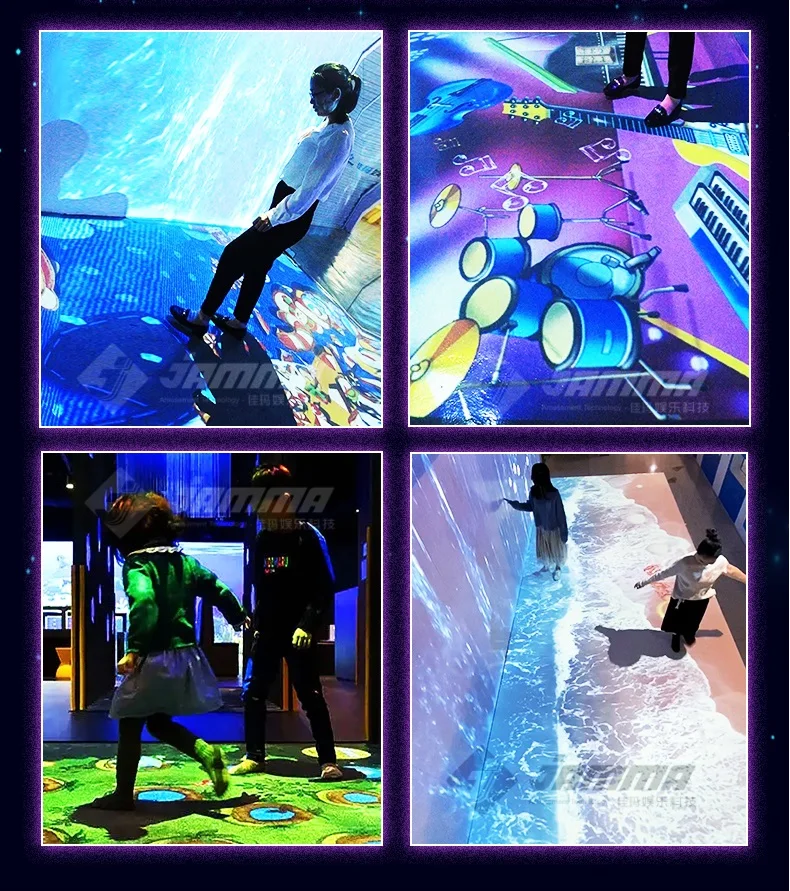 Outdoor All-in One Interactive Projection Equipment Interactive Floor ...
