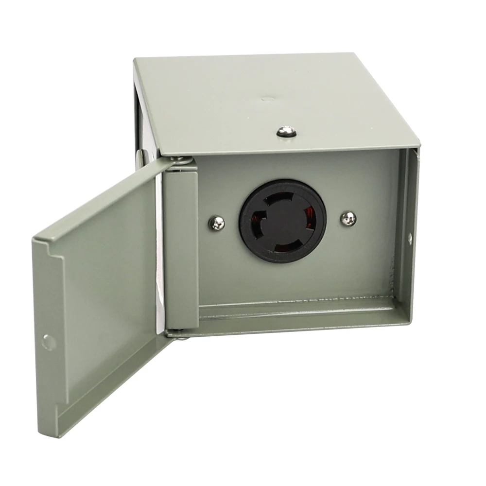 4 Prong 30 Amp NEMA L14-30 Generator Outlet Box - Weatherproof