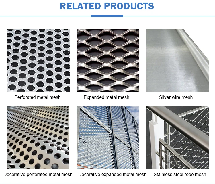 Perforated Metal Mesh Sheet Sheets Stainless Steel Decorative ...