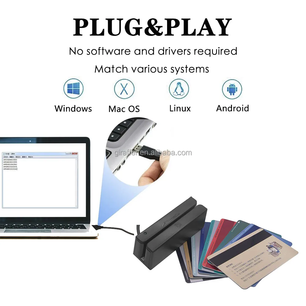 Usb/rs232/keyboard Id Serial Port Rfid Reader MSR Usb Port| Alibaba.com