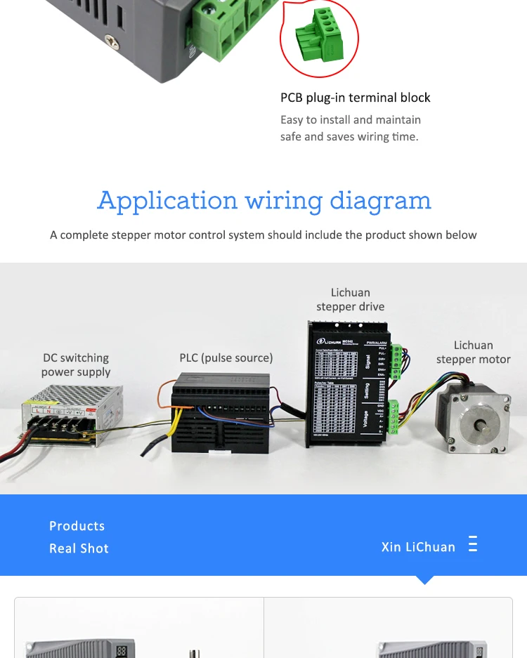 Ethercat Bus Type Stepper Motor Driver Kit 2 Phase Nema 17 23 24 Close Loop Stepper Motor Cl3 ...