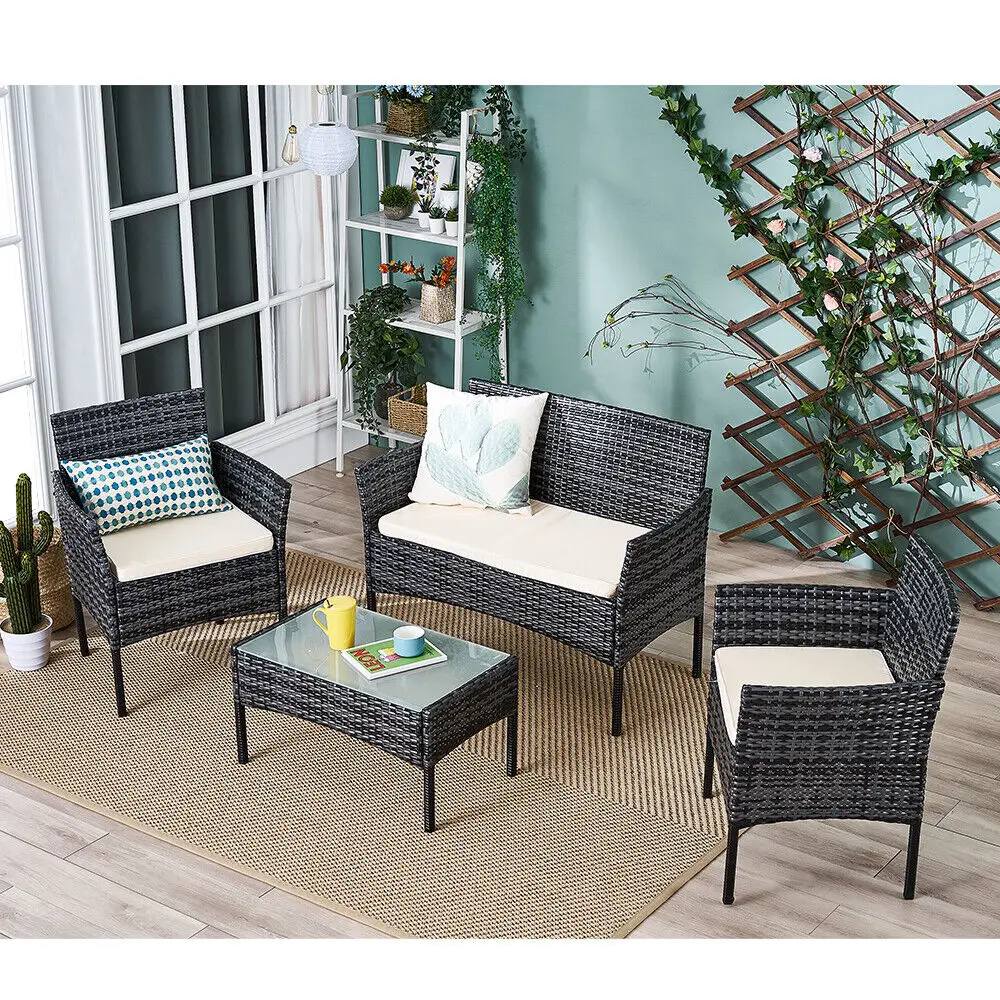 Best Selling 4 Piece Rattan Furniture Outdoor Sofa Garden Set - Buy ...