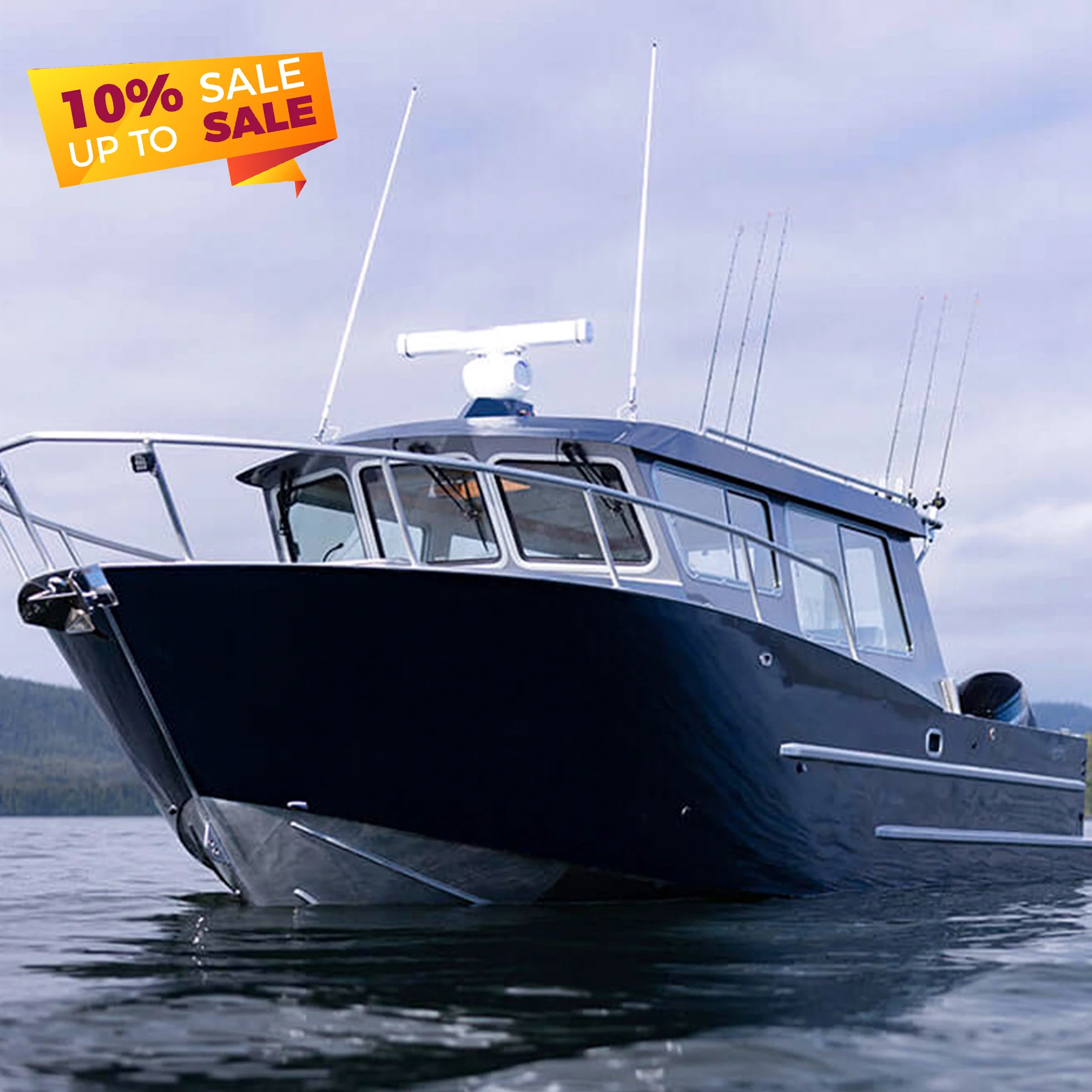 Luxury Yacht Boat Cabin Cruiser Fishing Boat 27FT for Sale