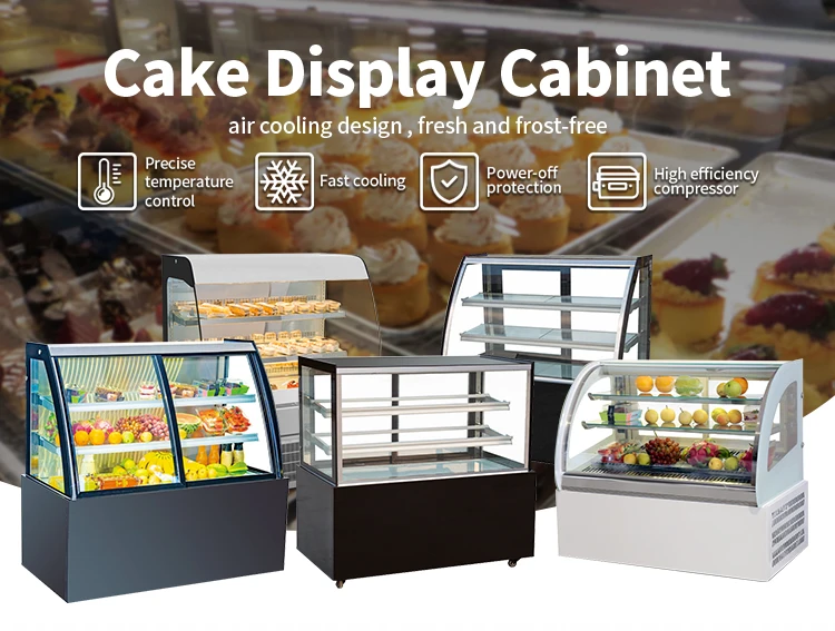 Pastry Chiller Showcase Refrigerator 3 Layers Bakery Freezer Cake ...