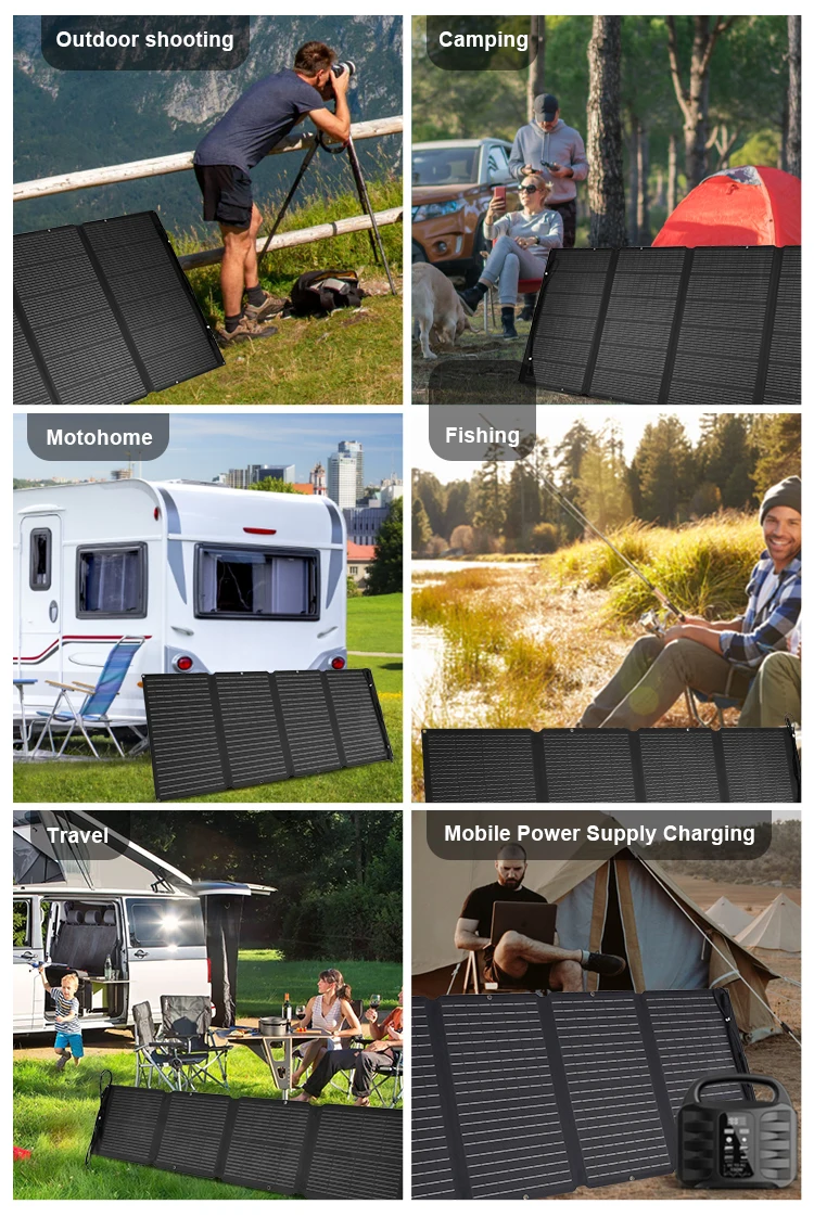 Outdoor Mono Pv Camping Solar Charger Monocrystalline Folding Foldable ...