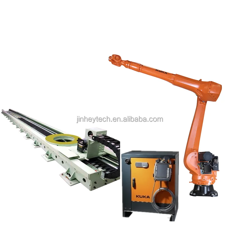Automatic Robot Arm 6 Axis KUKA KR 20 R3100 Industrial Robot With Linear Track for Palletizing ...