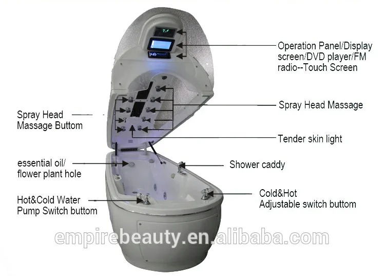 Space Spa Steam Spa Capsule With Massage Bed Dry Wet Therapy Sybaritic ...