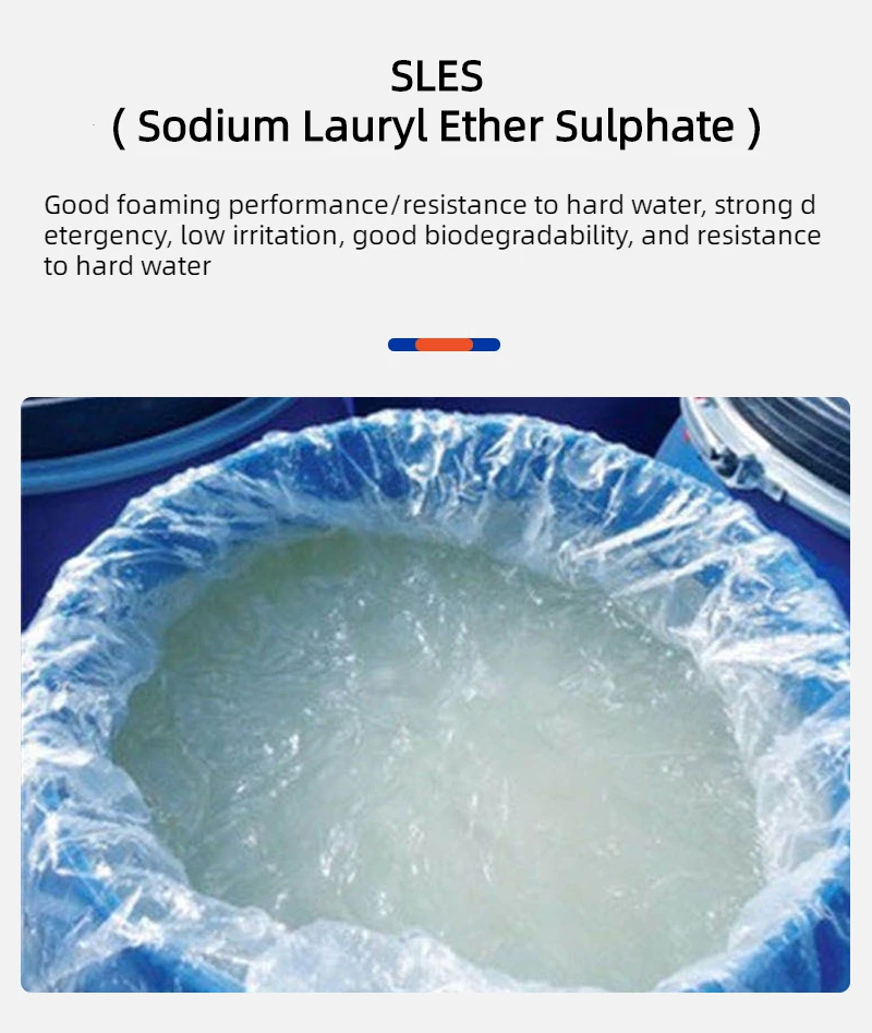 70% SLES 70 Detergent Solvent Sodium Lauryl Ether Sulfate Raw Chemical ...