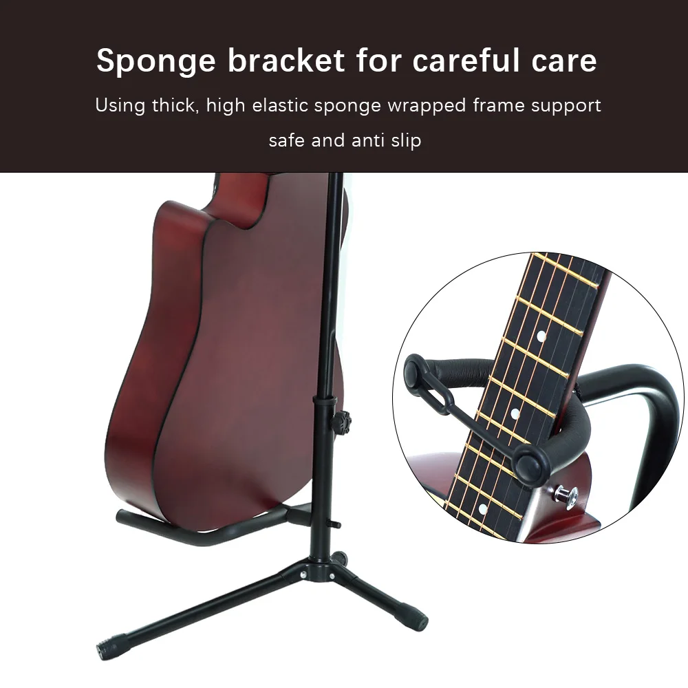 GS-11 Hot Selling Vertical Folding Acoustic Guitar Stand for Musicians ...