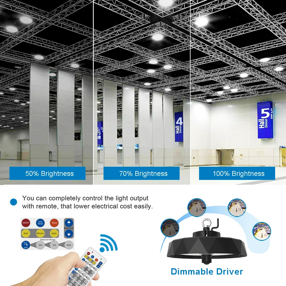 Workshop Car Garage Canopy Light Indoor 150w 200w Led Ufo High Bay ...