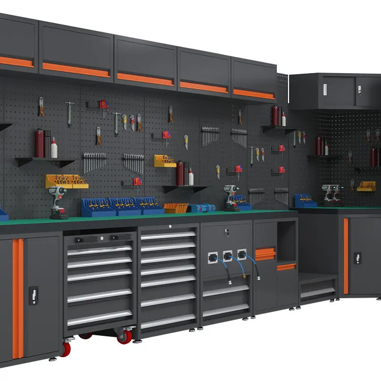 Heavy Duty Workstation with Tool Cabinet - Steel Metal China