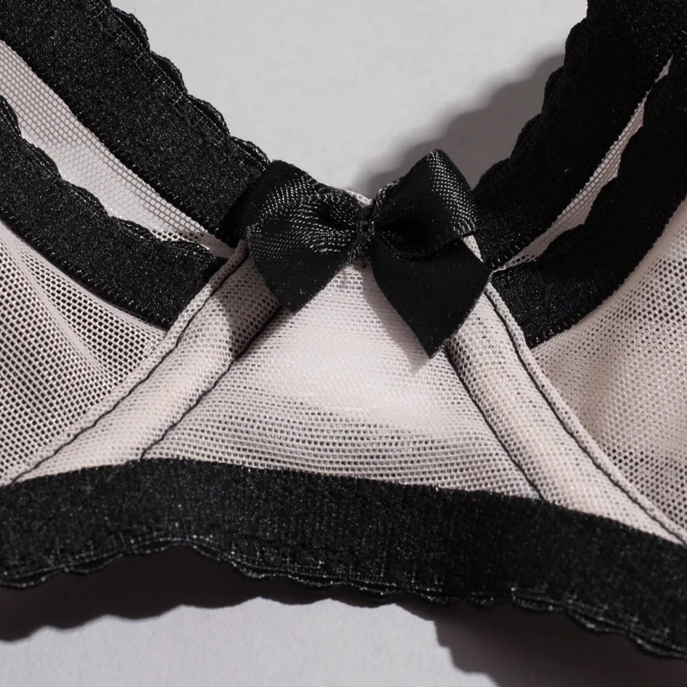 Shop Our Women's Sexy Lace Bra Set with Transparent Tulle