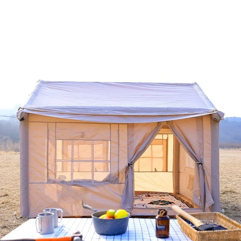 Large Family Inflatable tent curtain integrated outdoor portable ...