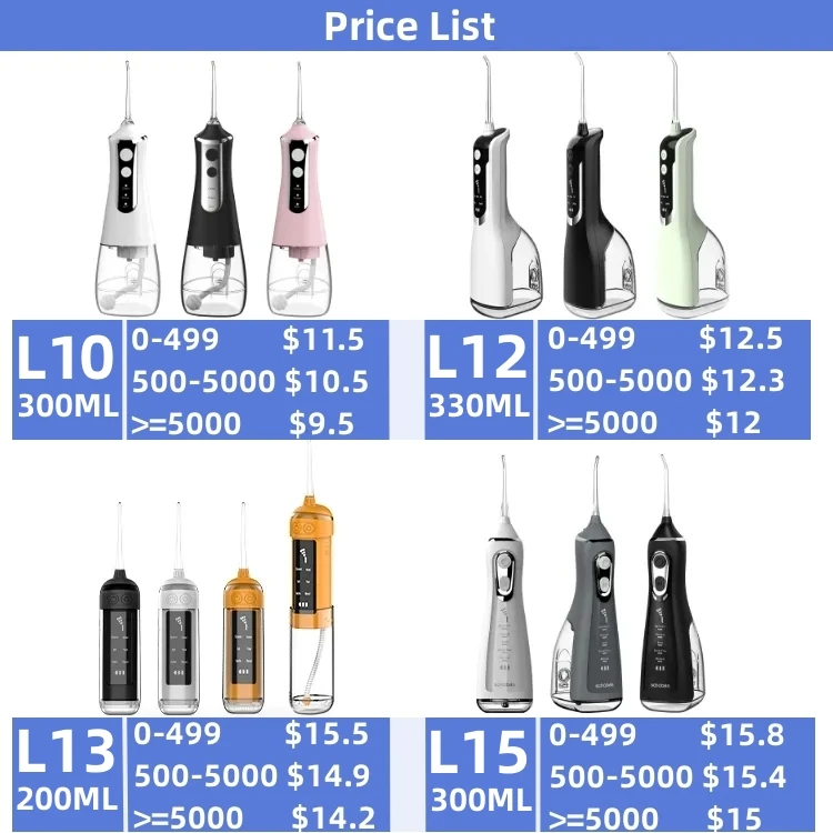 Portable Cordless Waterpick Waterflosser Electric Ipx7 Usb Dental Teeth ...