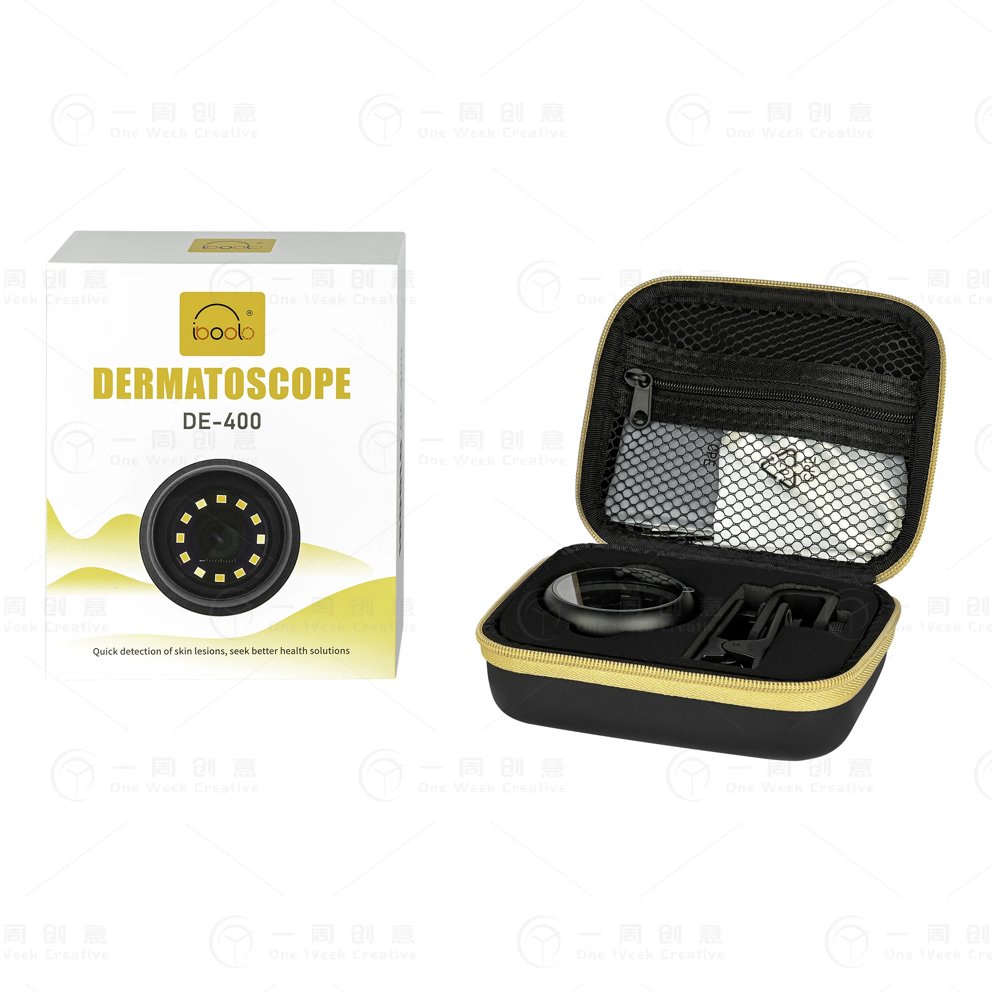 Iboolo De-400 Visual Aid Device Smartphone Polarized Dermatoscope ...